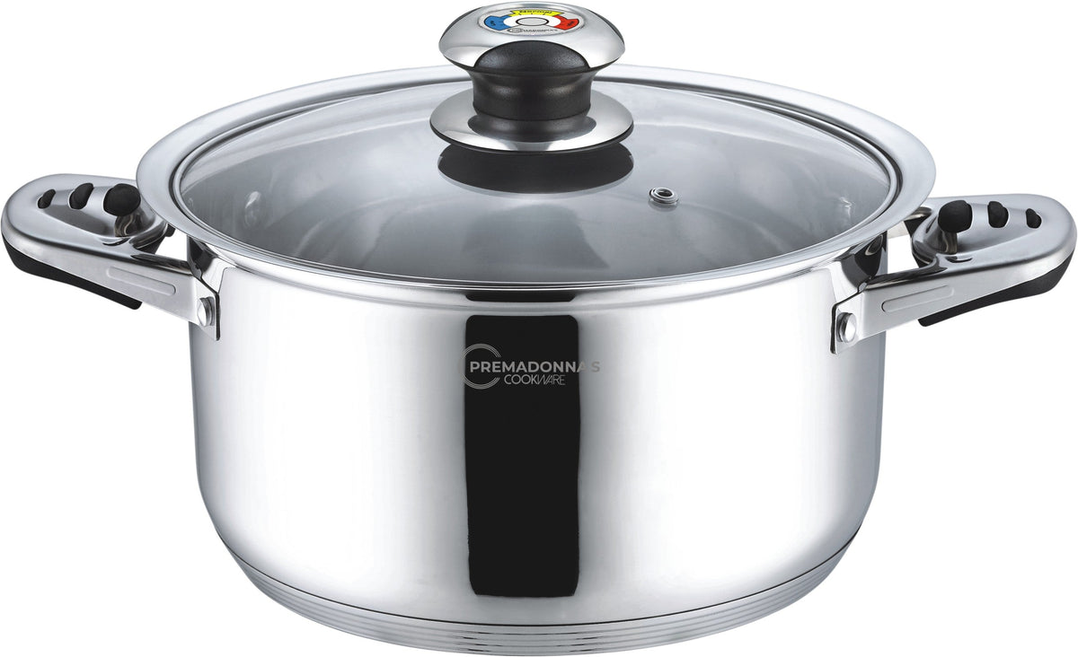 13pc Nonstick Stainless Steel Pot Set – Premadonna