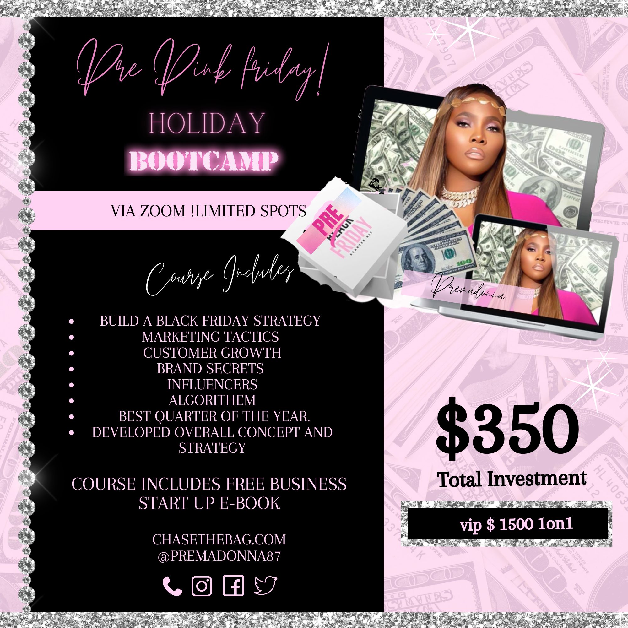 premadonna pink friday essiantials online class – My Store