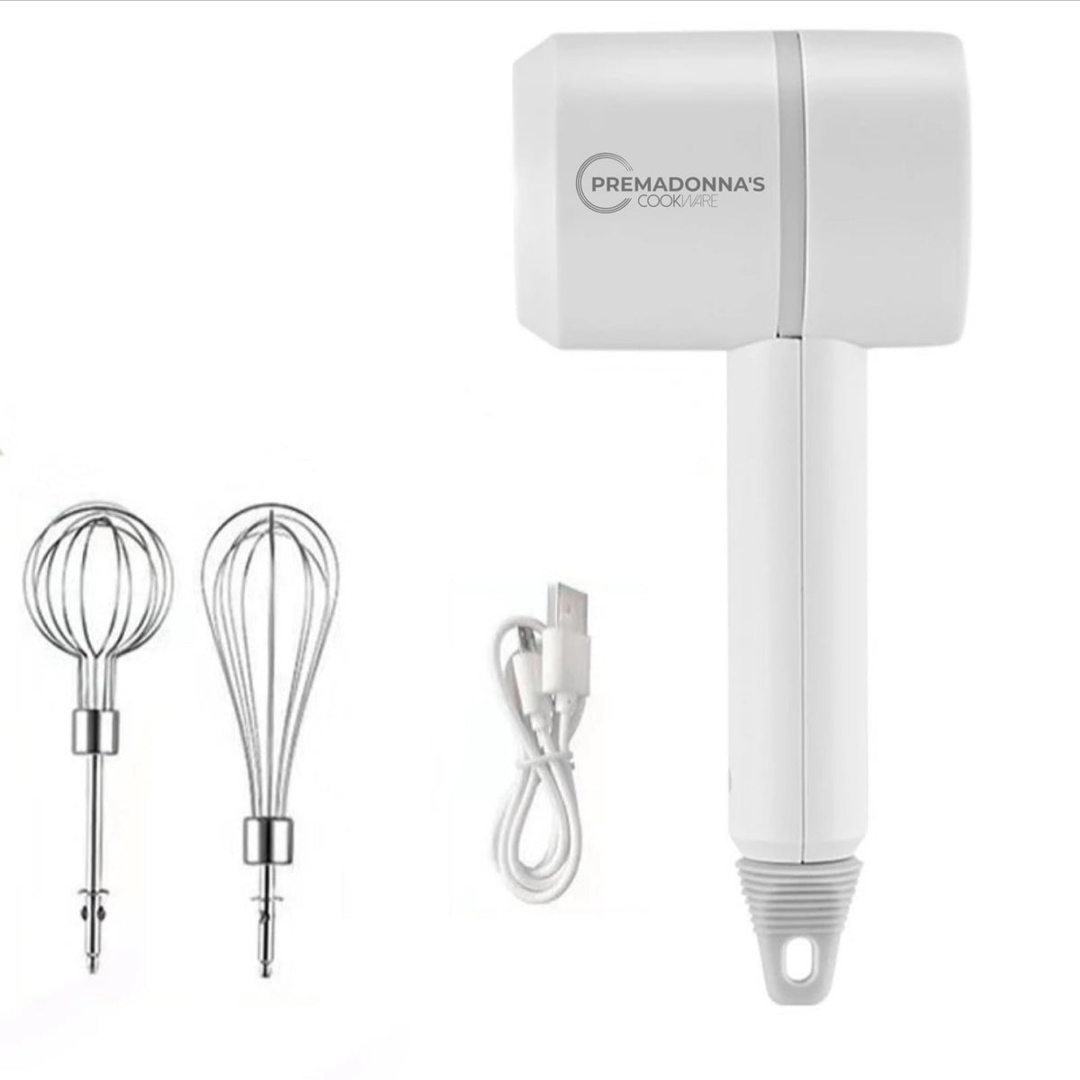 Cordless Rechargeable Hand Mixer – Premadonna